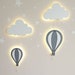 Set of 2 CLOUD WALL LIGHTS Nursery Lighting Baby Room Night Light Kids ...