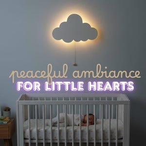 Set of 2 CLOUD WALL LIGHTS - Nursery Lighting - Baby Room Night Light ...