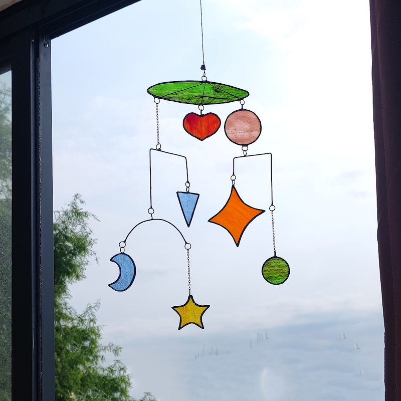 Stained Glass Mobile - Etsy