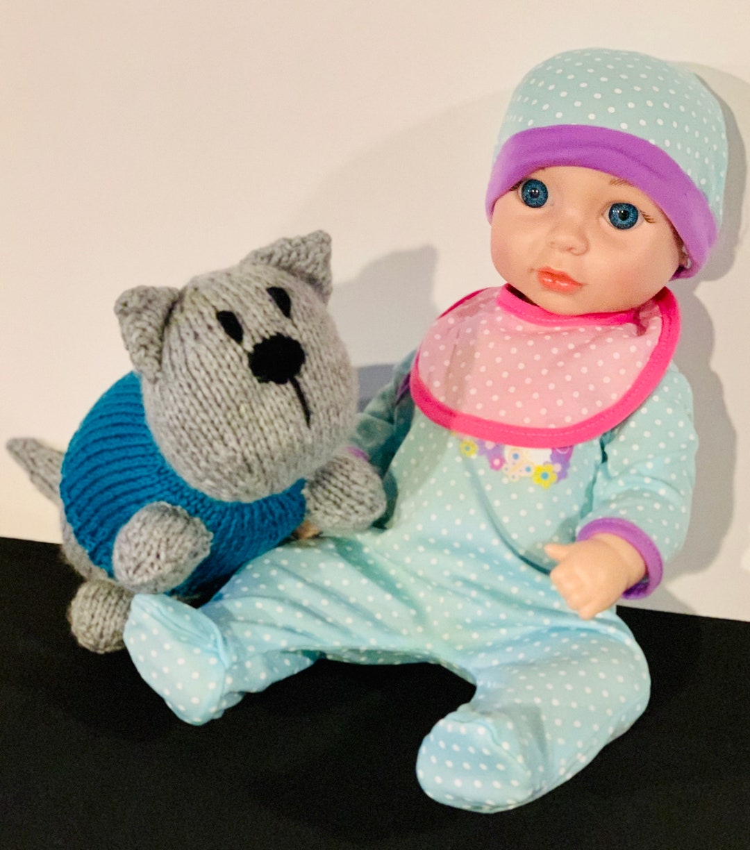 Hand Knit Cat Plushy - Etsy