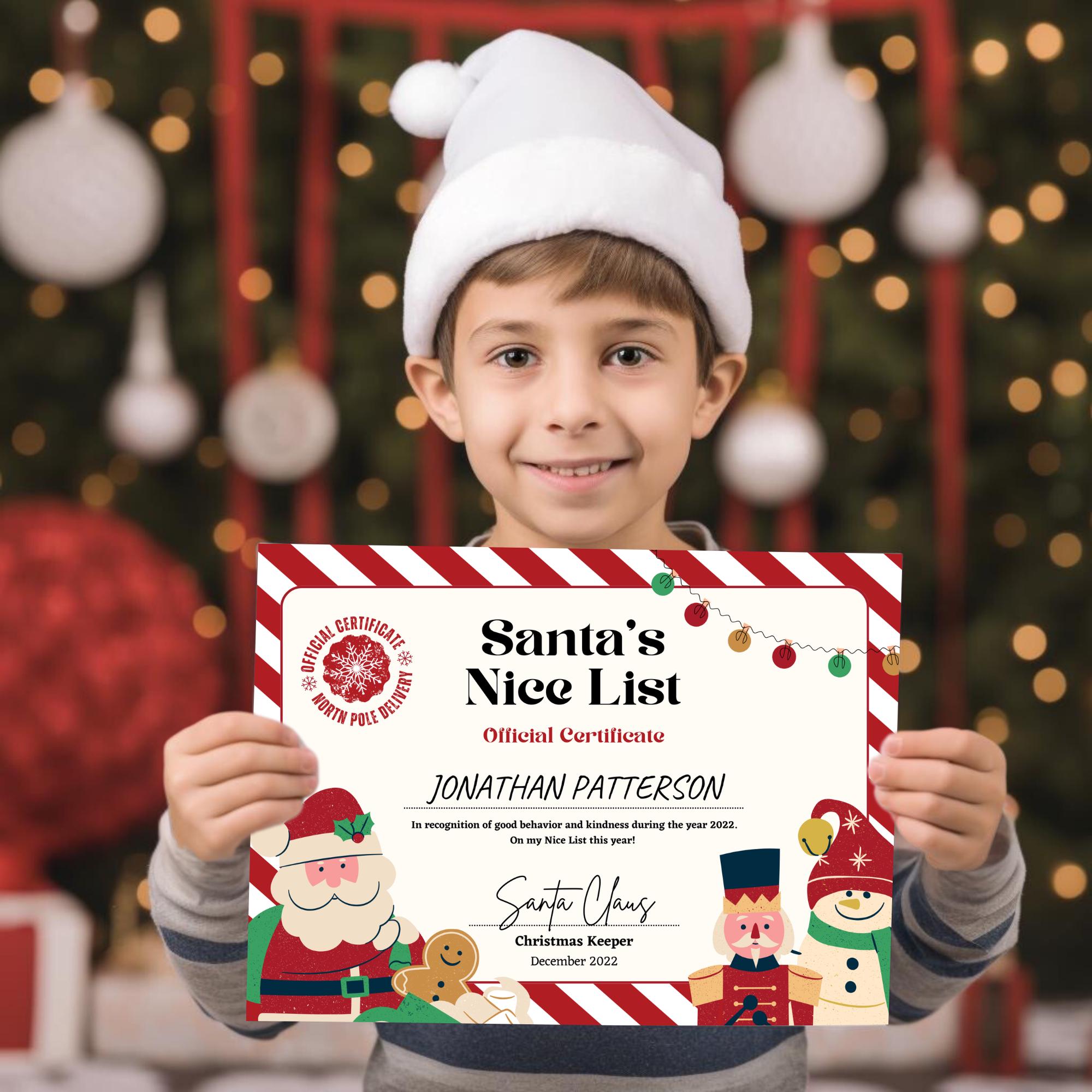 Christmas Printables Mock Up, Kid Holding Paper, Landscape Mockup ...