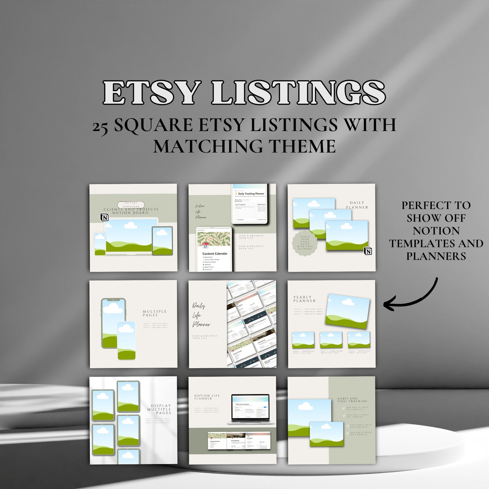 Etsy Digital Shop Kit, Neutral Shop Branding Kit, Etsy Success Bundle ...