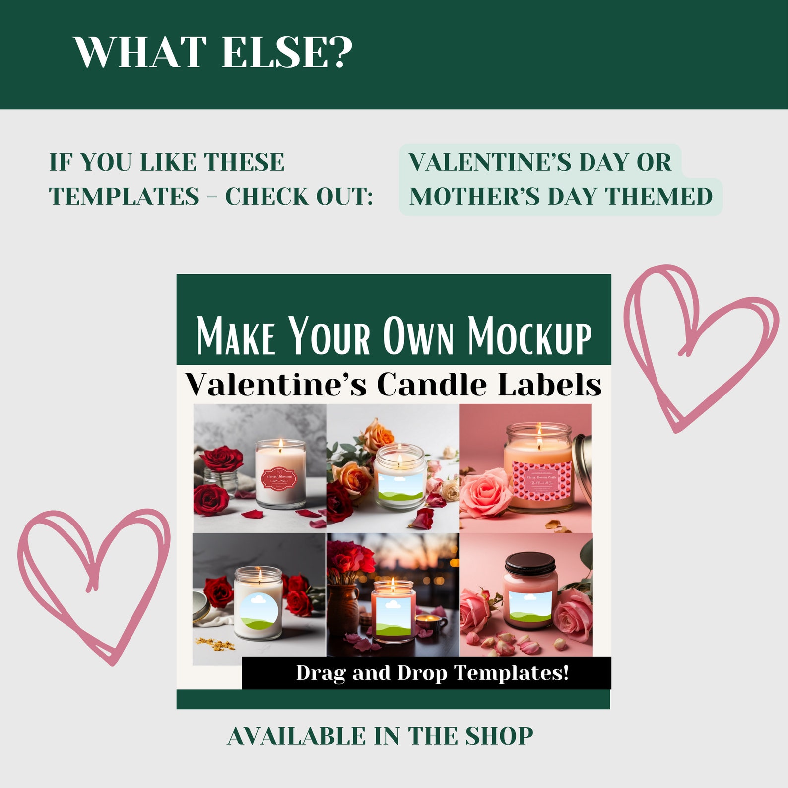 Mother's Day Candle Lid Mockup | Canva Candle Jar Lid Sticker Mock up ...