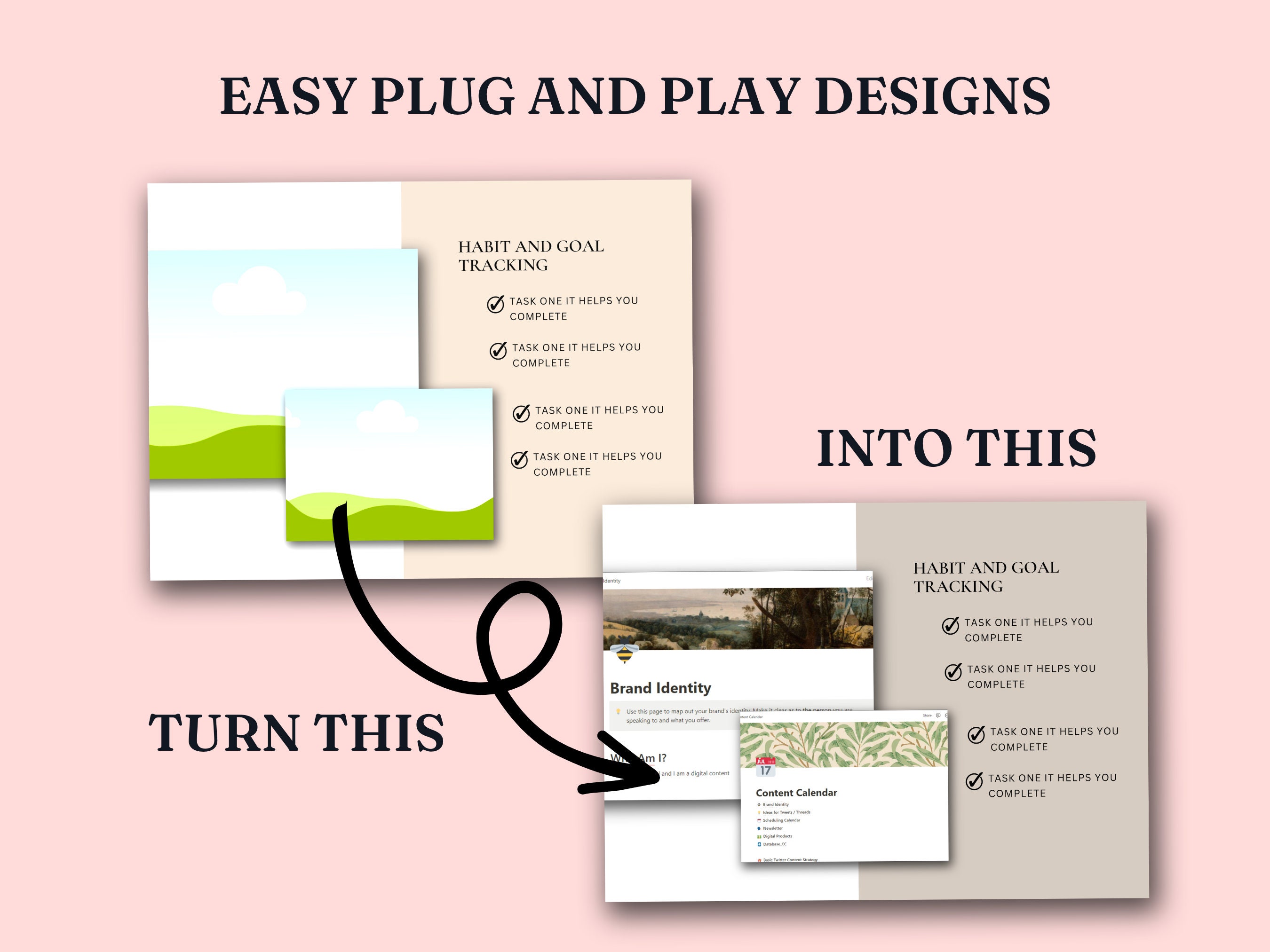Notion Template Canva Mockup Bundle for Etsy Digital Product Mock Up ...