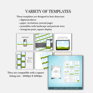 Digital Product Mockups Bundle Digital Product Listing Templates, Sell ...