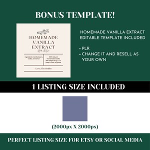 Homemade Vanilla Label Templates, Sell Your Labels, DIY Label Mockup ...