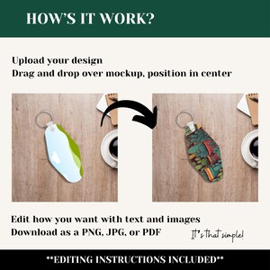 Hotel Keychain Canva Frames Mockup Set With Shadows | Etsy Listing for ...