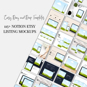 Notion Mockup Bundle Etsy Listing Canva Templates for Notion Sellers ...