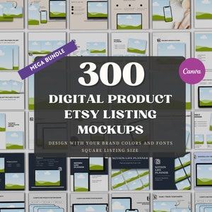 Digital Product Mockups Bundle Digital Product Listing Templates, Sell ...