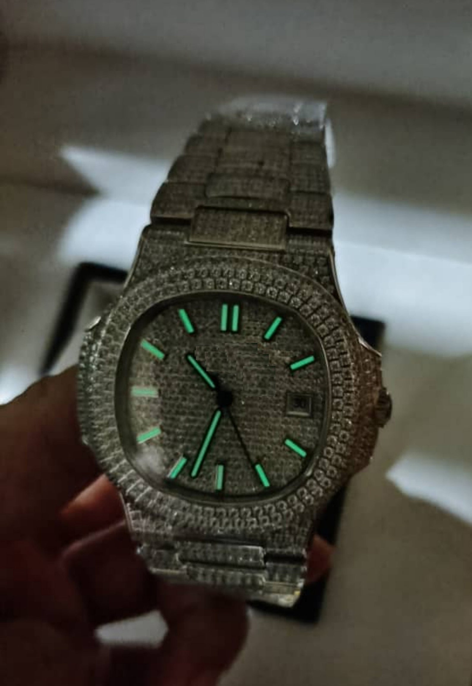 Luxury Men 40MM AAAAAA CZ Stainless Steal Watch Hip Hop - Etsy