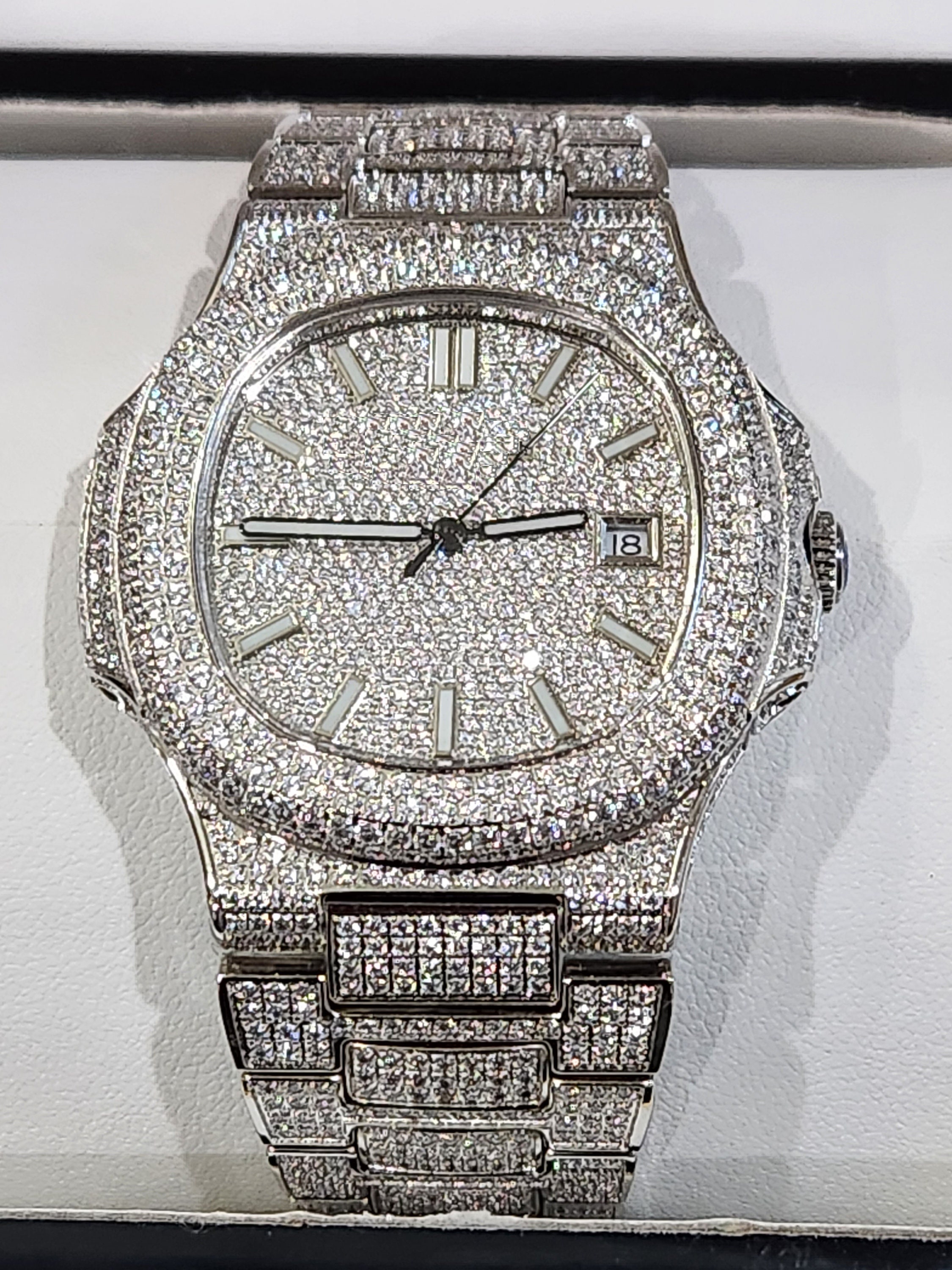 Luxury Men 40MM AAAAAA CZ Stainless Steal Watch Hip Hop - Etsy