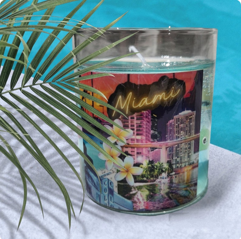 Miami Candle : Ocean Candle, Under the Sea Candle, Gel Wax Candle ...