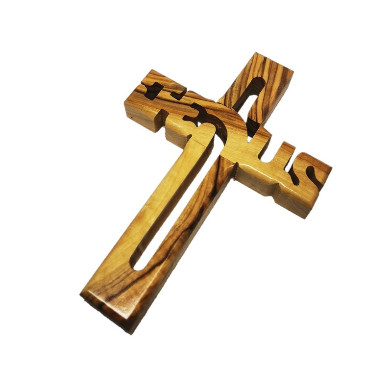 Cross Crucifix Spelling Jesus Handmade in Bethlehem of Olive - Etsy UK