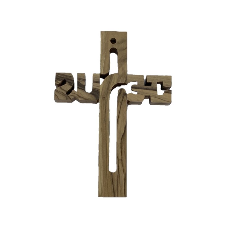 Cross Crucifix Spelling Jesus Handmade in Bethlehem of Olive - Etsy UK