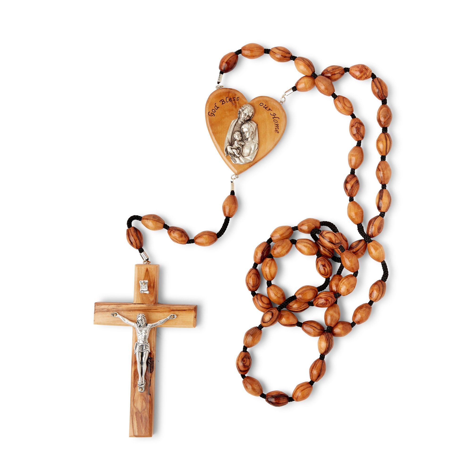Extra Large Wall Rosary Made in Bethlehem From Olive Wood OWR - Etsy