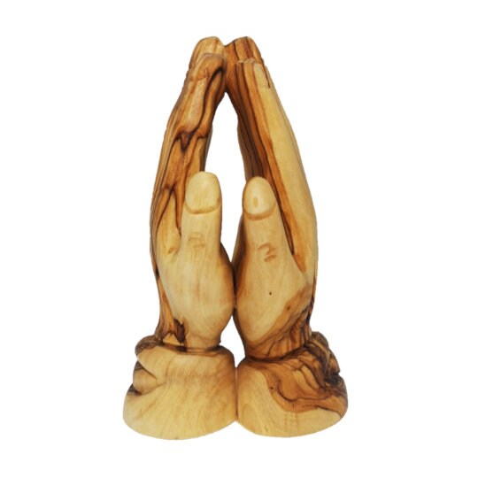 Handmade Olive Wood Praying Hands From Bethlehem the Holy Land - Etsy