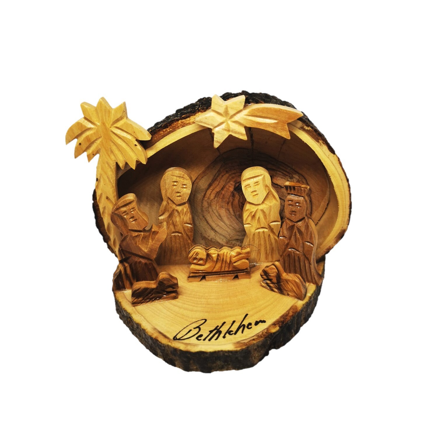 Bethlehem Olive Wood Nativity Scene Hand Made in Bethlehem OWO 091 - Etsy