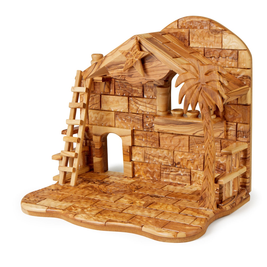 Extra Large Musical Nativity Stable - Etsy