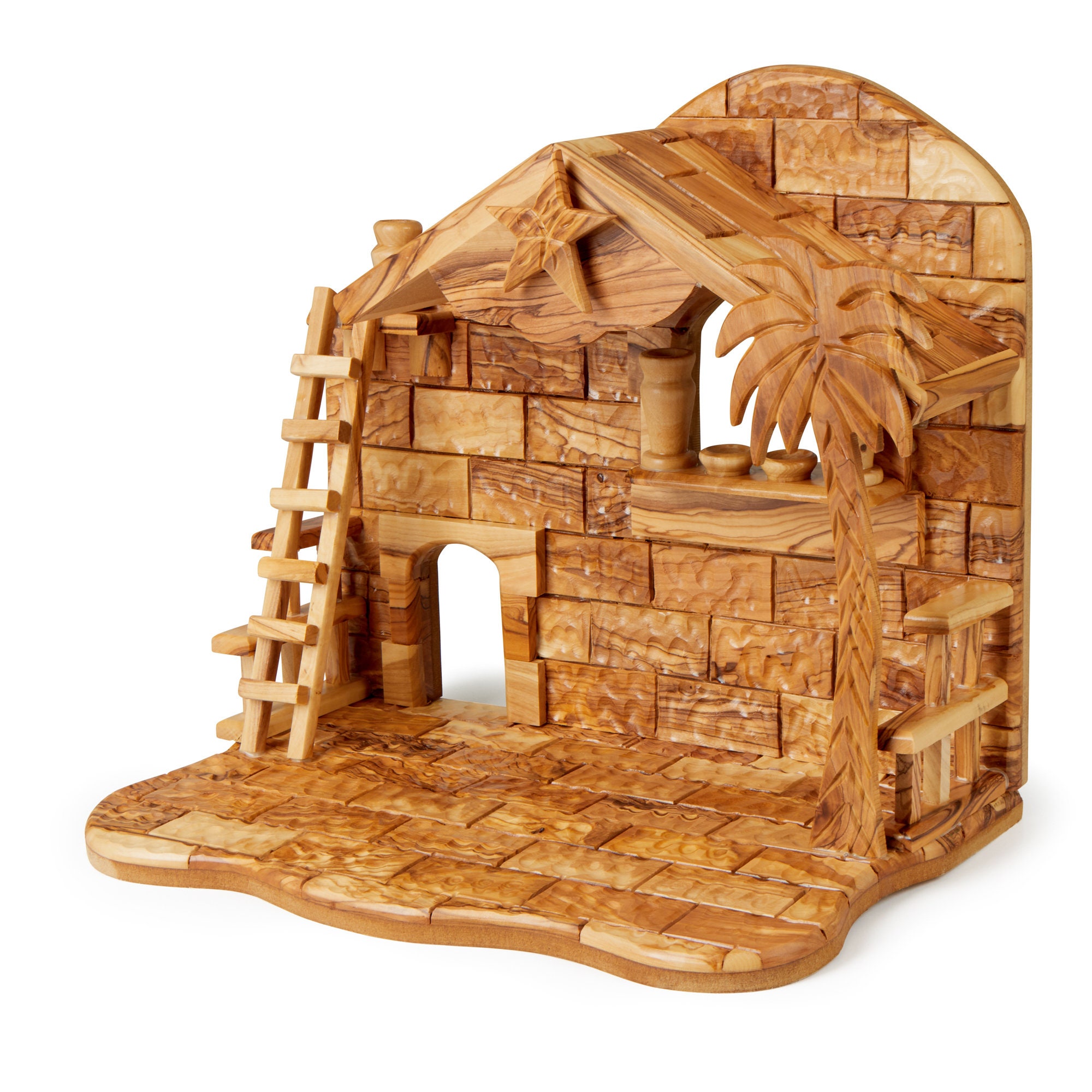 Extra Large Musical Nativity Stable - Etsy