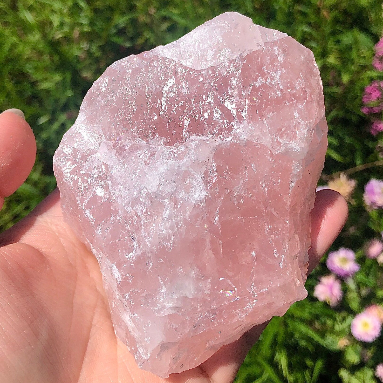 Real Raw Rose Quartz Pieces | Etsy