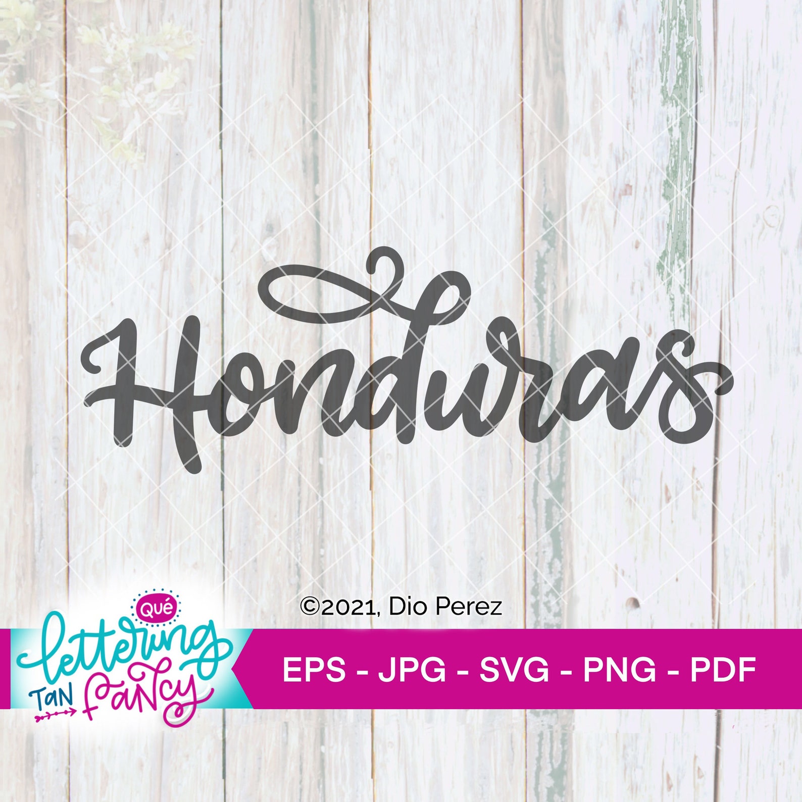 Honduras SVG, Hand Lettered Artwork - Etsy