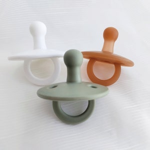 Silicone Pacifier / Stage 2 (6m+) / Baby Dummy Soother / Natural Rubber ...