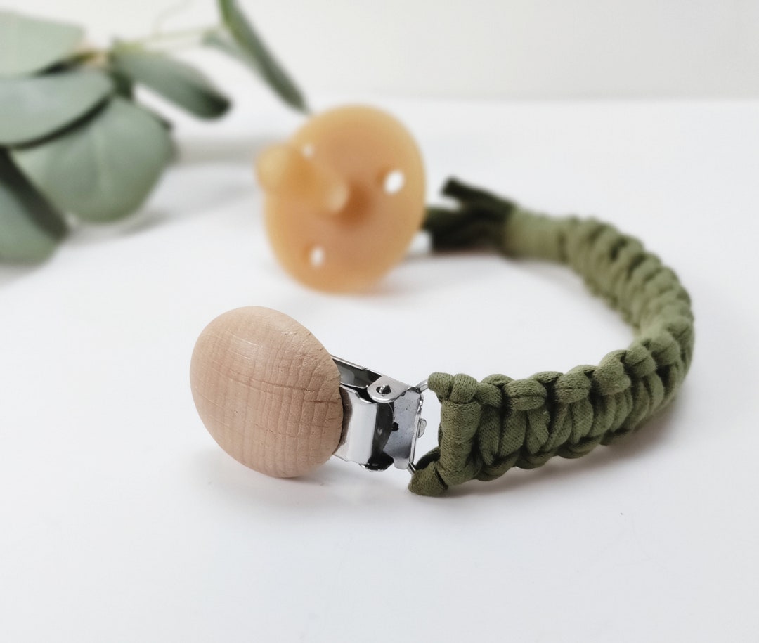Braided Pacifier Clip / Boho Pacifier Clip / Paci Clip / Baby Girl Gifts / Custom Pacifier Clip ...