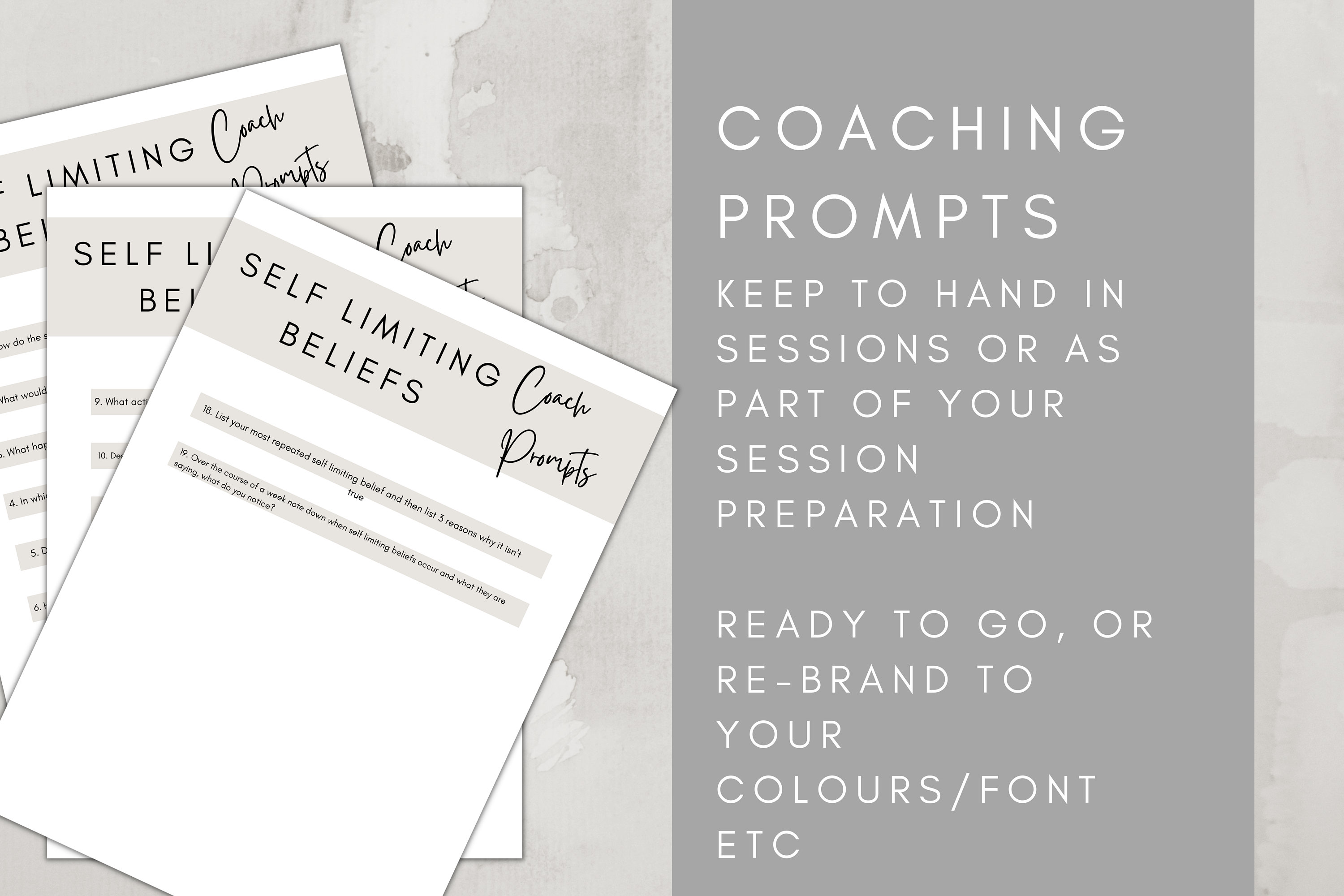Use Coaching Templates to Unlock Clients Potential With Self Limiting ...