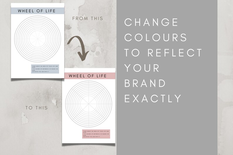 Wheel of Life Printable, Coaching Package, Coaching Tools Templates ...