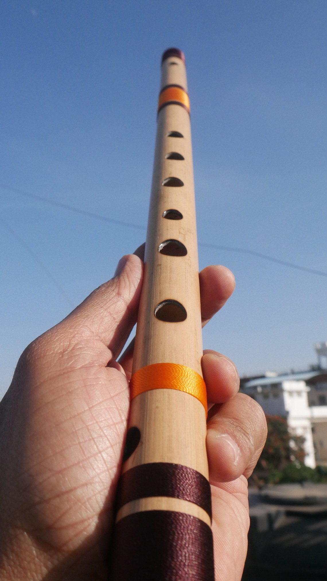 Bamboo Bansuri Flute Set - Hindustani Professional Medium Flutes - Etsy