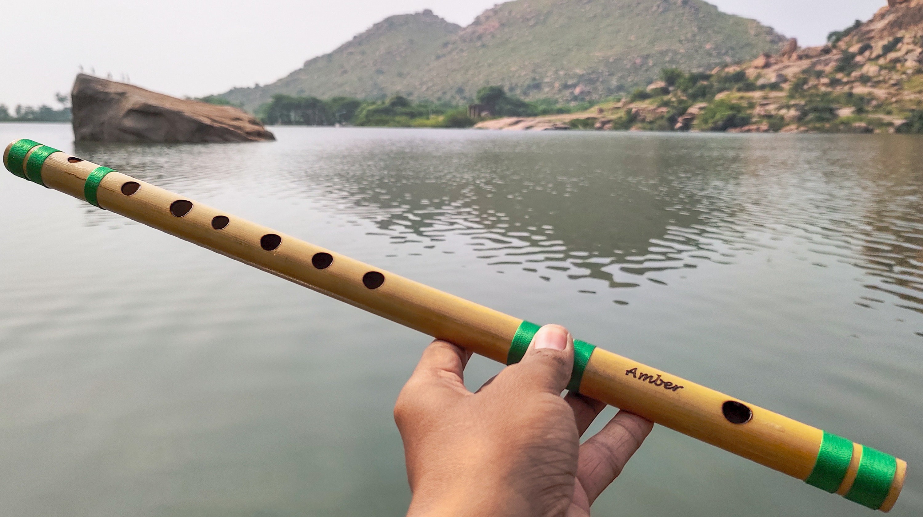 D Medium Bansuri Flute Hindustani Professional Bamboo | Etsy