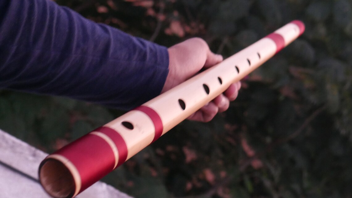 Bass Bansuri Flute – G# Sharp, Hindustani Bamboo Flute - Etsy