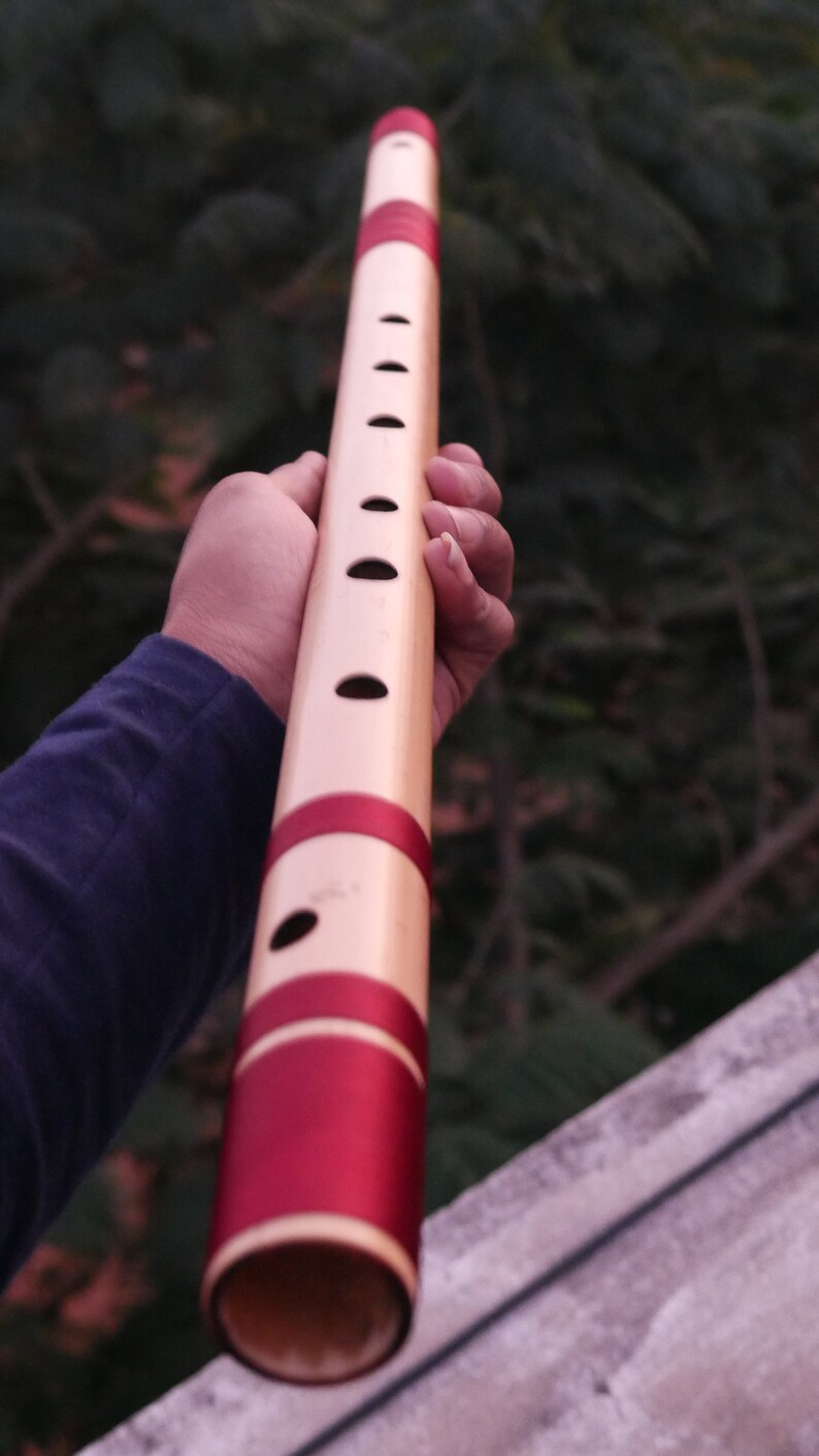 F Bass Bamboo Bansuri Flute - Hindustani Concert Scale - Etsy