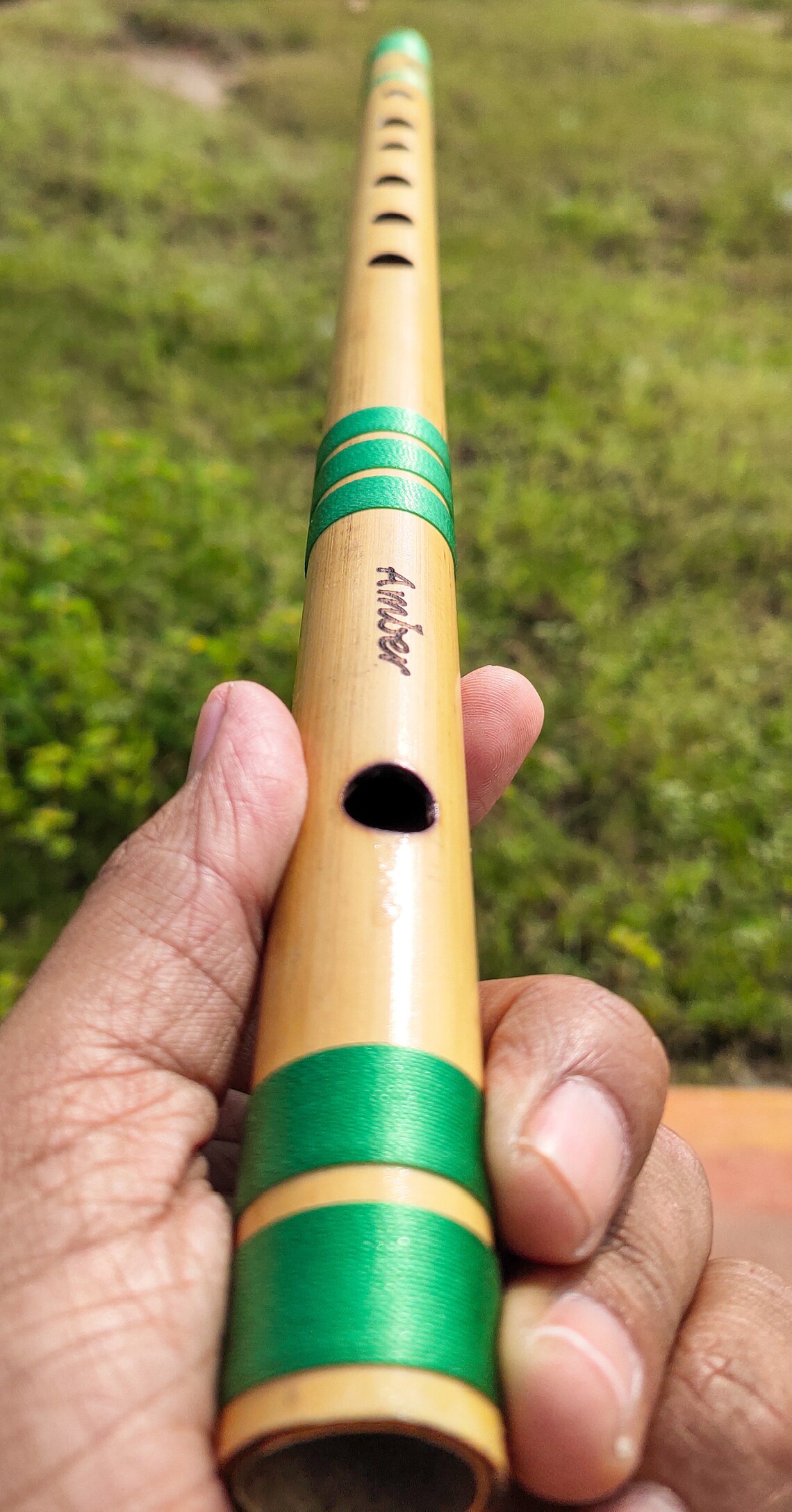 D Medium Bansuri Flute Hindustani Professional Bamboo - Etsy