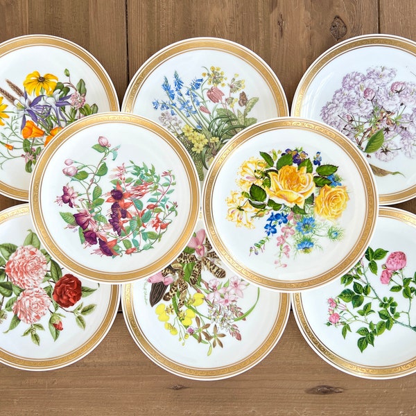 Vintage Flower Plate - Etsy