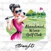 Preppy Abandoned Wives Golf Club 20 Oz Tumbler Wrap, Wives Golf Club ...