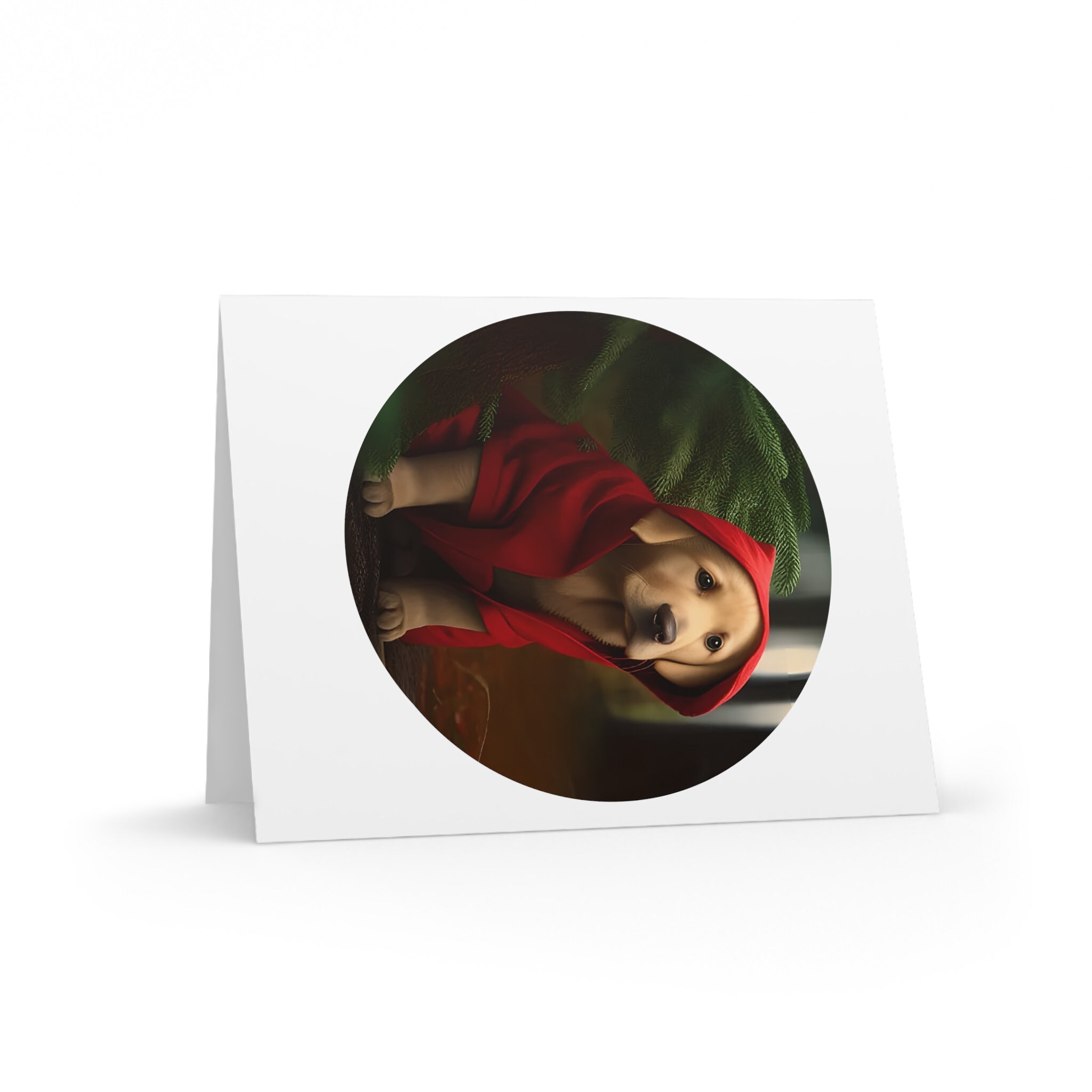 Yellow Labrador Retriever Christmas Cards Set, Lab Xmas Greeting Cards ...