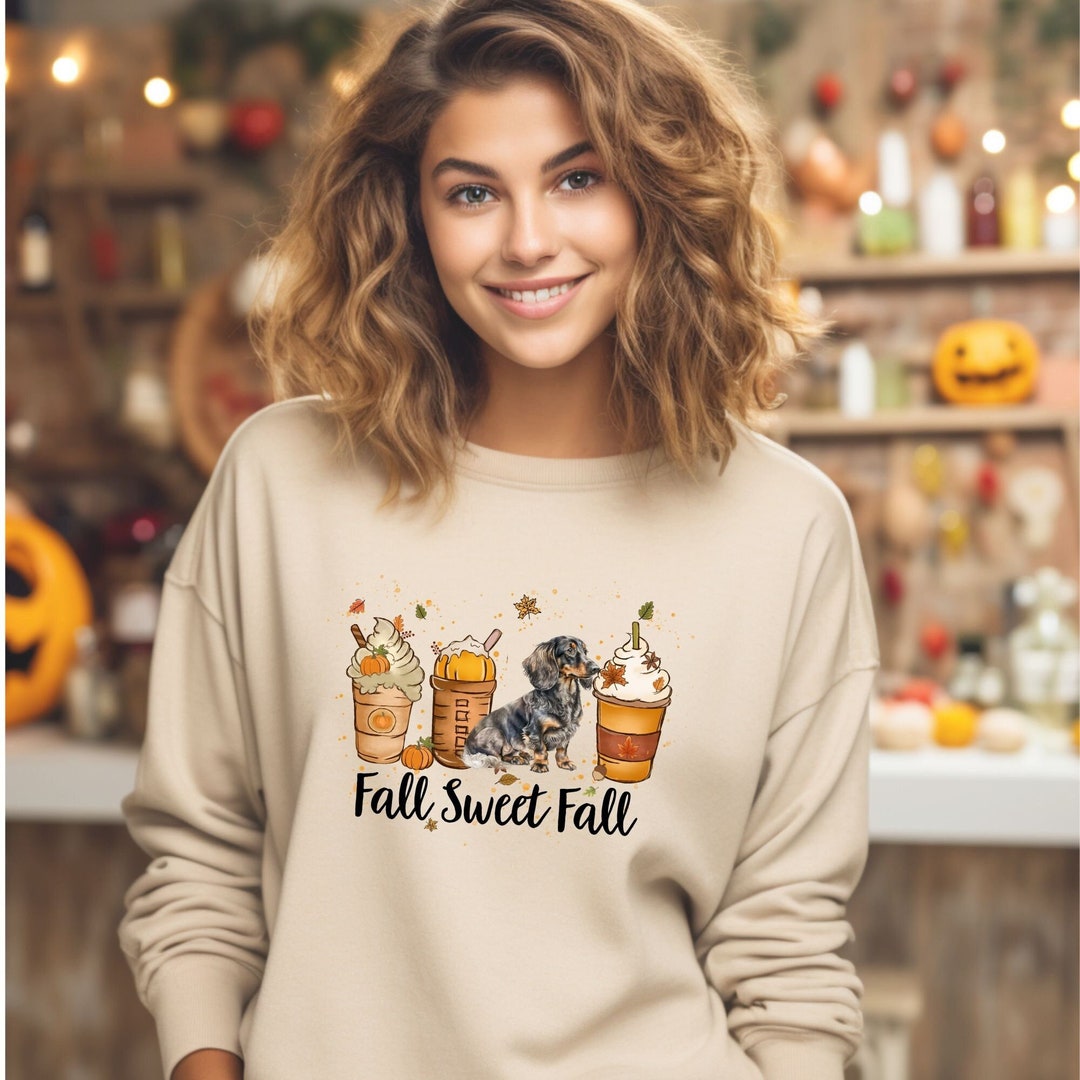 Long Haired Dachshund Fall Shirt, Thanksgiving Shirt, Cute Pumpkin ...