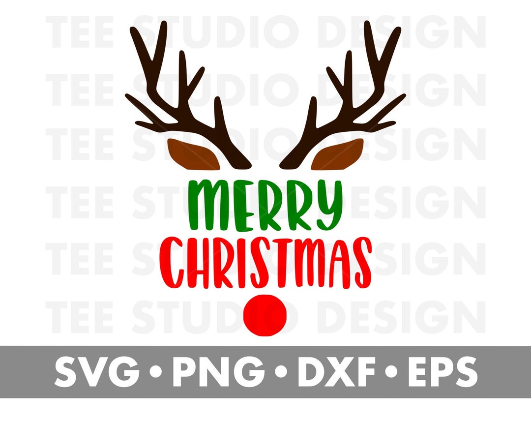 Merry Christmas Svg, Reindeer Svg, Svg Files for Cricut - Etsy