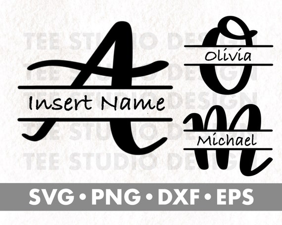 Monogram SVG Split Monogram SVG Alphabet SVG Initial Svg - Etsy Canada