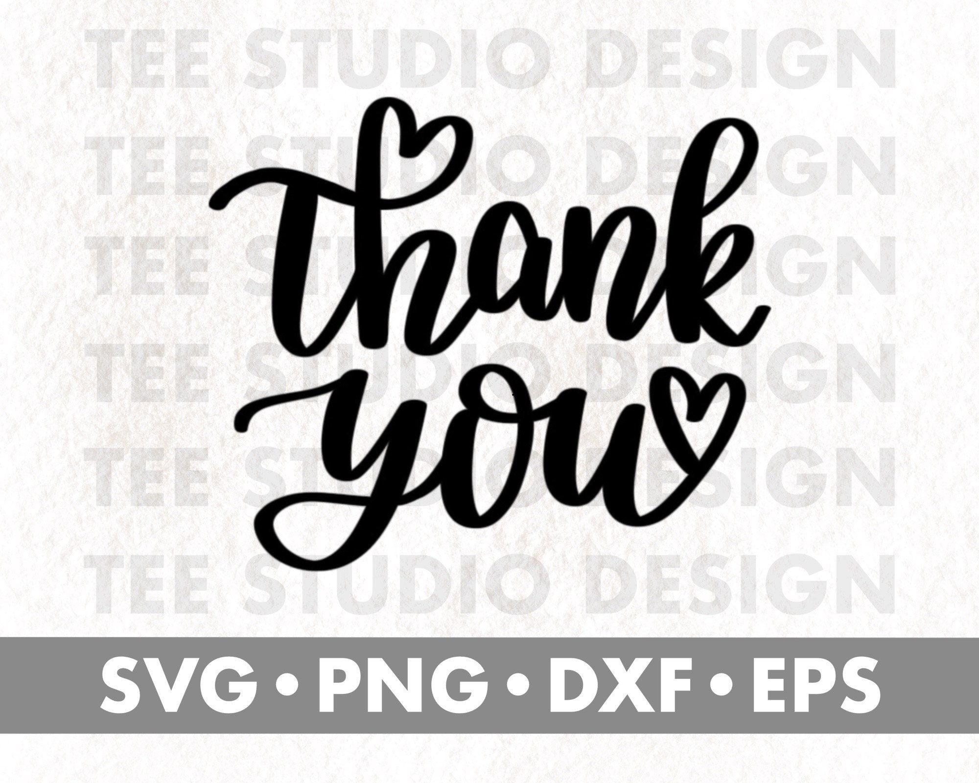 Thank You Svg Hearts Svg Svg Files for Cricut - Etsy Ireland