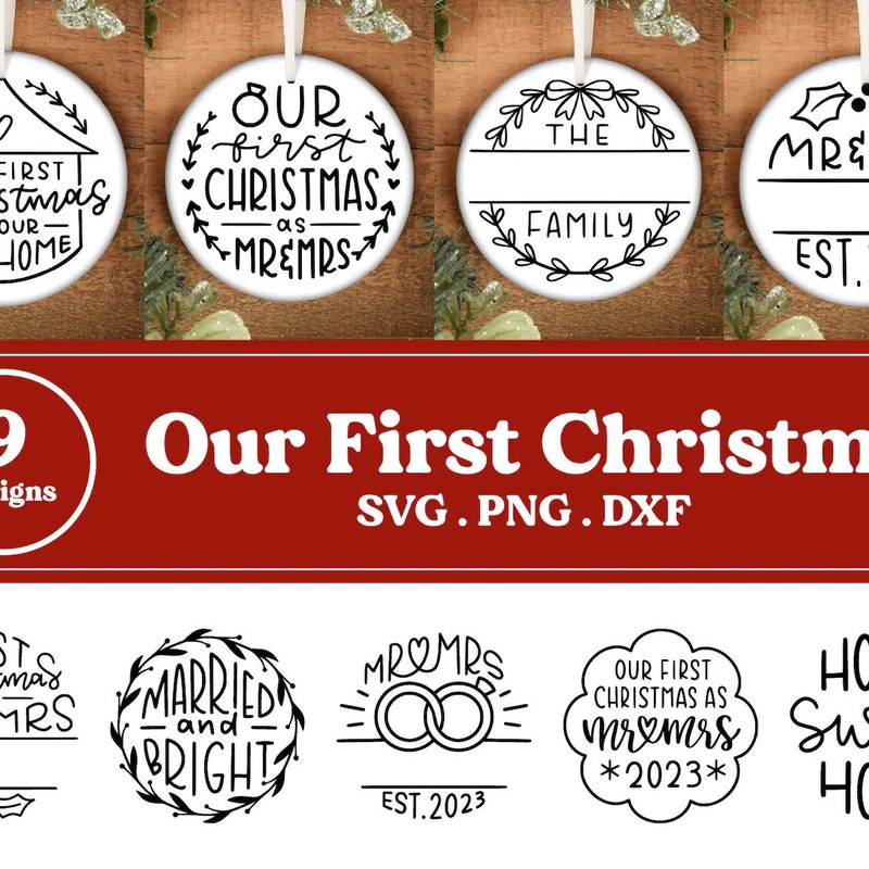 Our First Christmas Svg - Etsy