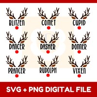 EDITABLE Reindeer Name Holder, Canva Template, Make Your Own Name ...