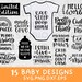 Baby Svg Bundle Newborn Svg Baby Girl Svg Baby Boy Svg Baby Onesie Svg ...