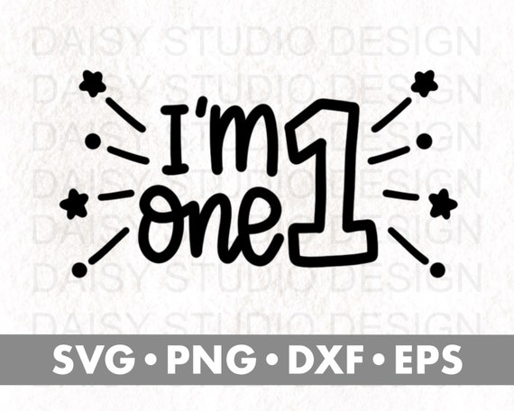 I'm One Svg 1st Birthday Svg Baby Onesie Svg Svg Files - Etsy
