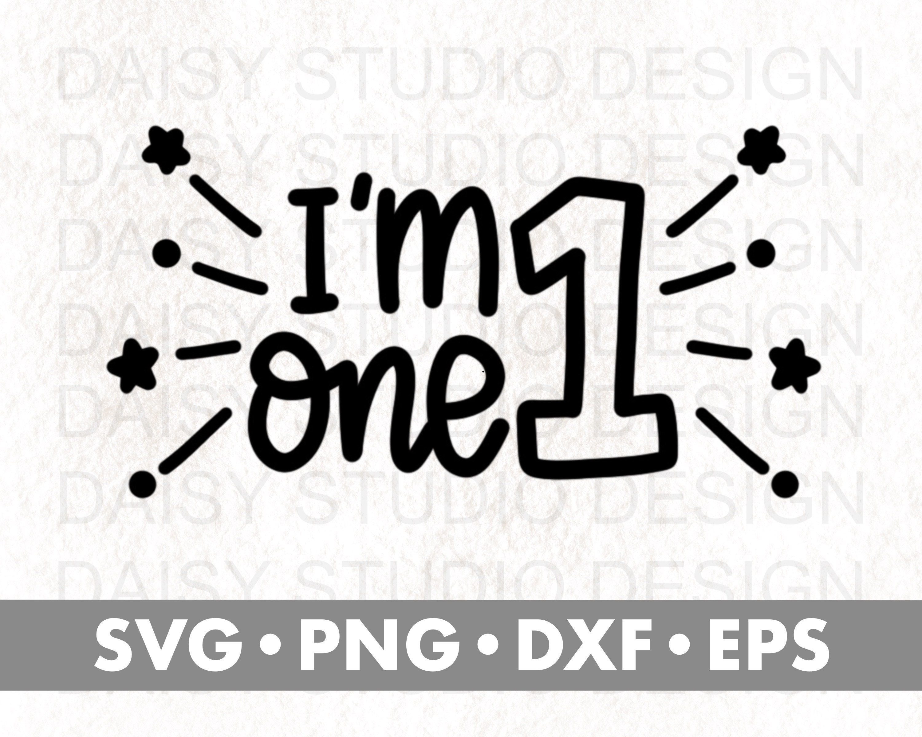 I'm One Svg 1st Birthday Svg Baby Onesie Svg Svg Files - Etsy UK