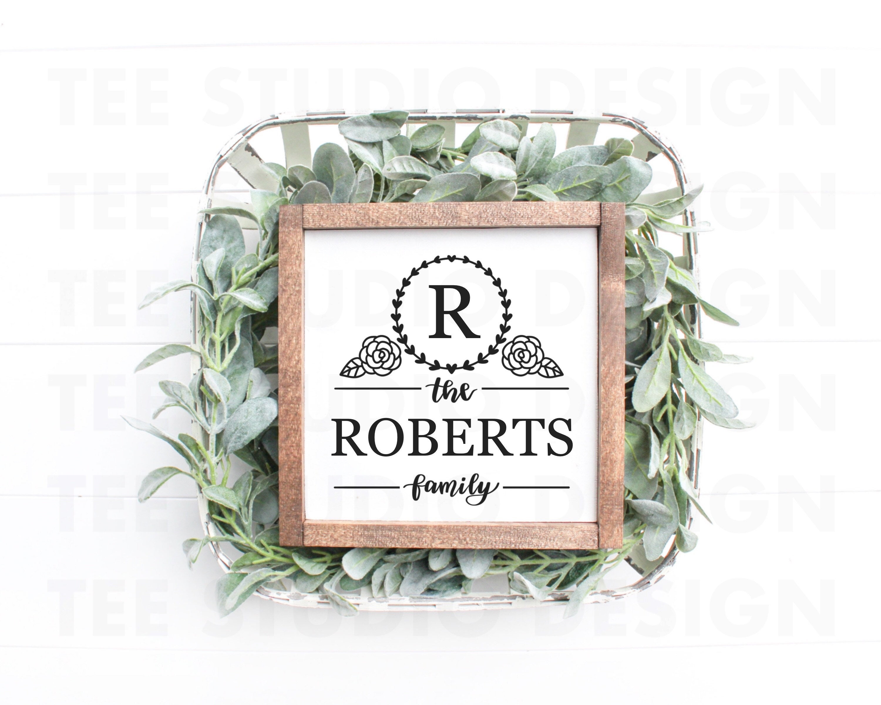 Family Frame Svg Bundle Farmhouse Svg Last Name Svg | Etsy