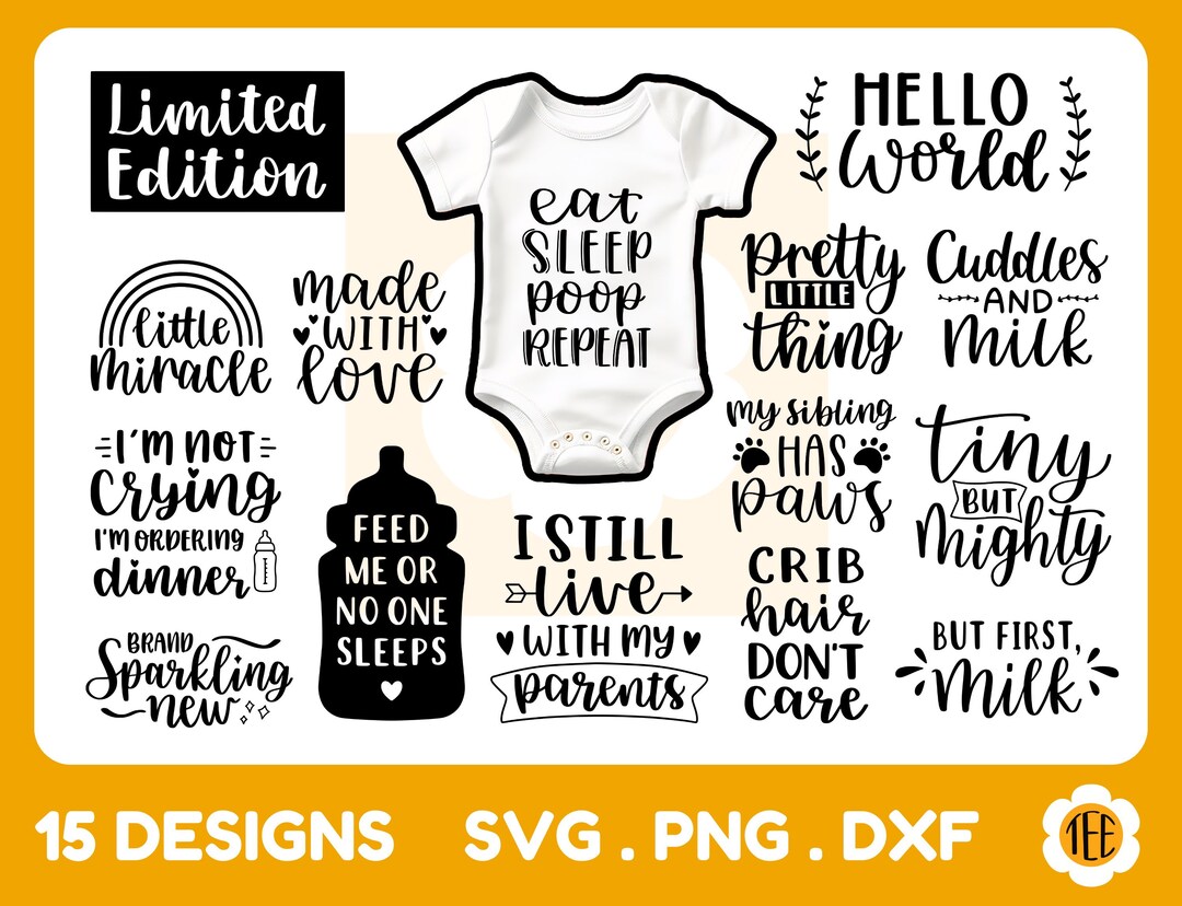 Baby Svg Bundle | Newborn Svg | Baby Girl Svg | Baby Boy Svg | Baby ...