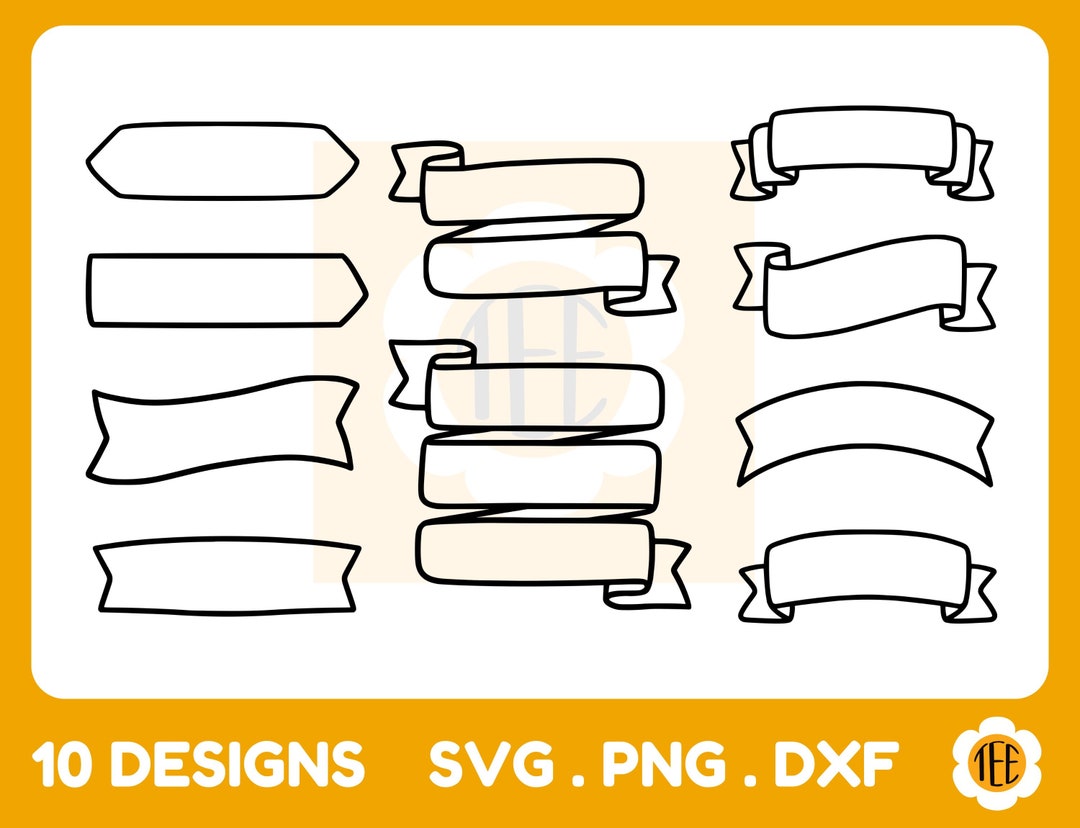 Ribbon SVG Bundle, Banner Svg, Label Svg, Svg Files for Cricut - Etsy