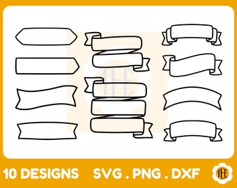 Ribbon Svg Bundle, Ribbons Svg, Label Svg, Ribbon Svg Bundle, Ribbons ...